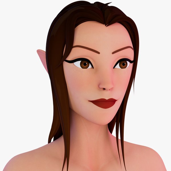 modelo 3d Stylized Female Elf Base - TurboSquid 2091241