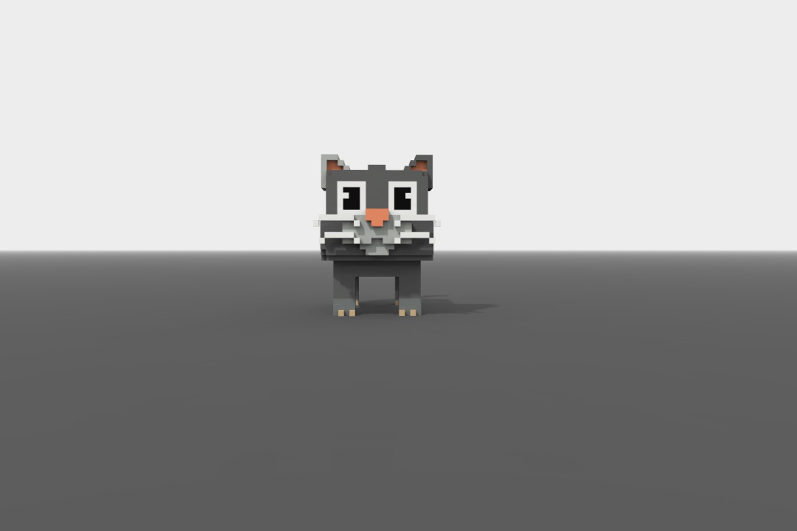 3D cat voxel model - TurboSquid 1239147
