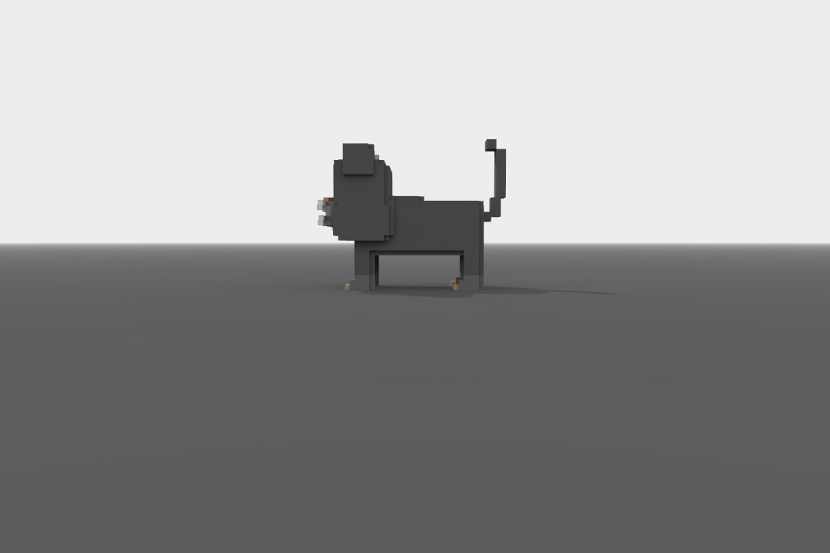 3D cat voxel model - TurboSquid 1239147