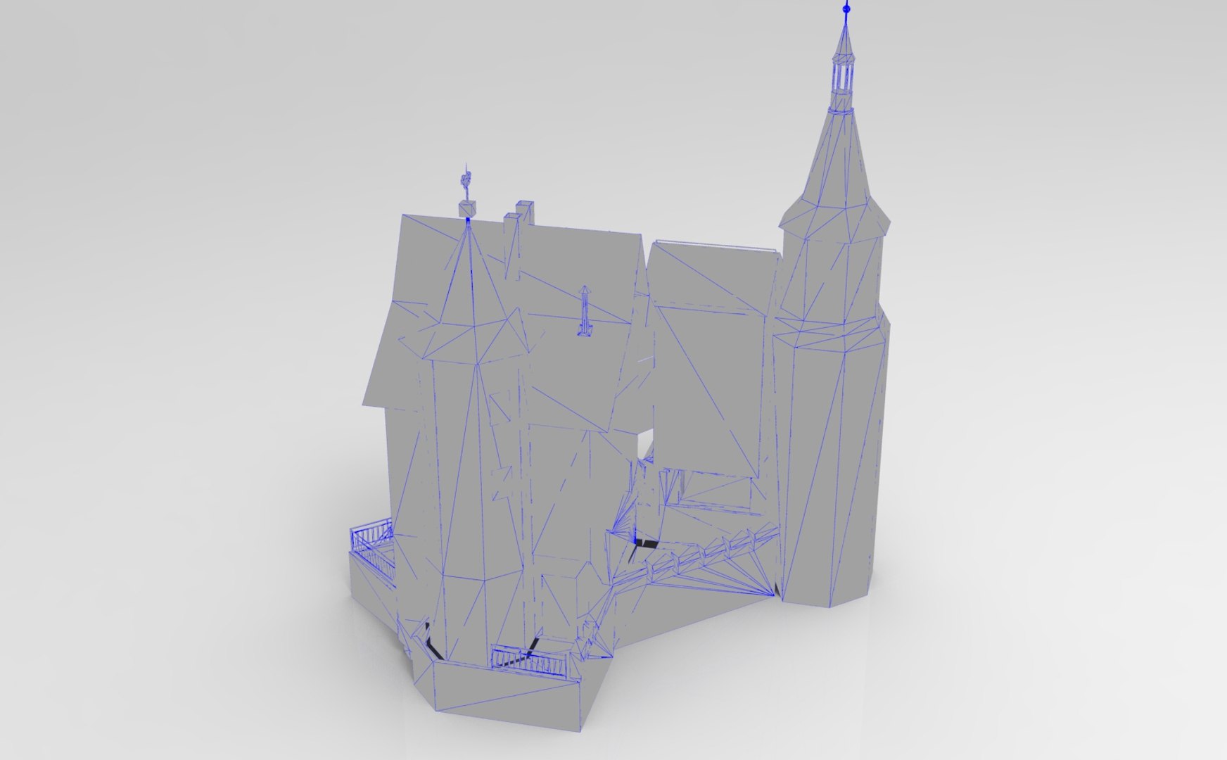 Building tower 2 model - TurboSquid 1557297