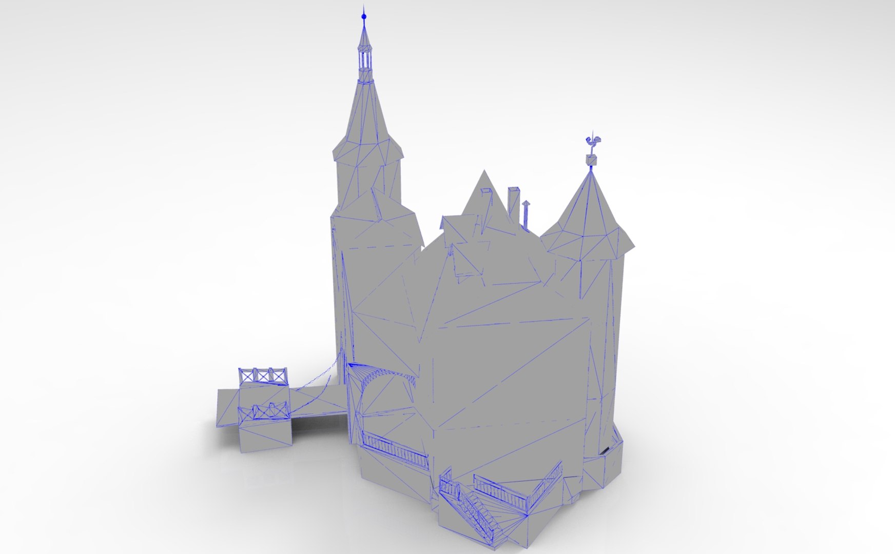Building tower 2 model - TurboSquid 1557297