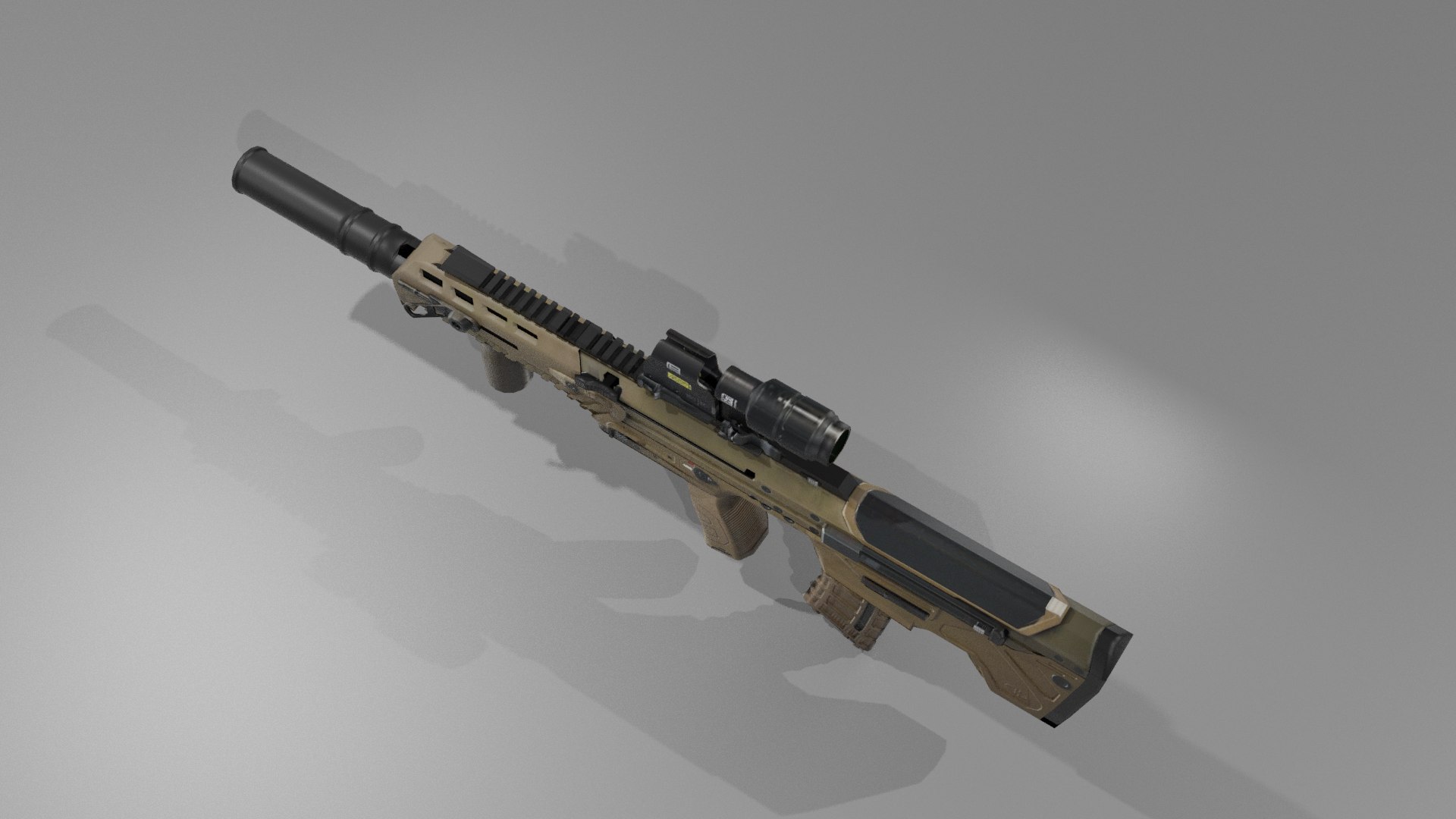 MDRX Rifle Model - TurboSquid 2010288