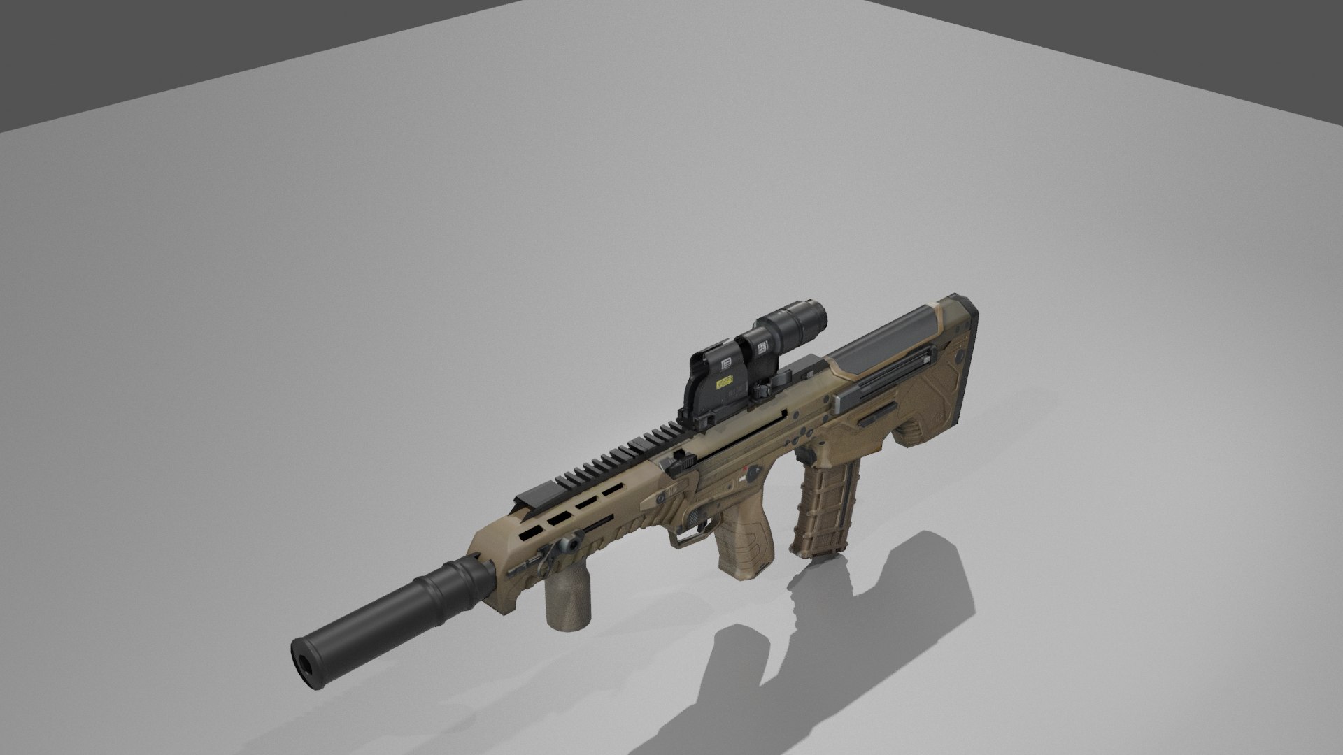 MDRX Rifle Model - TurboSquid 2010288