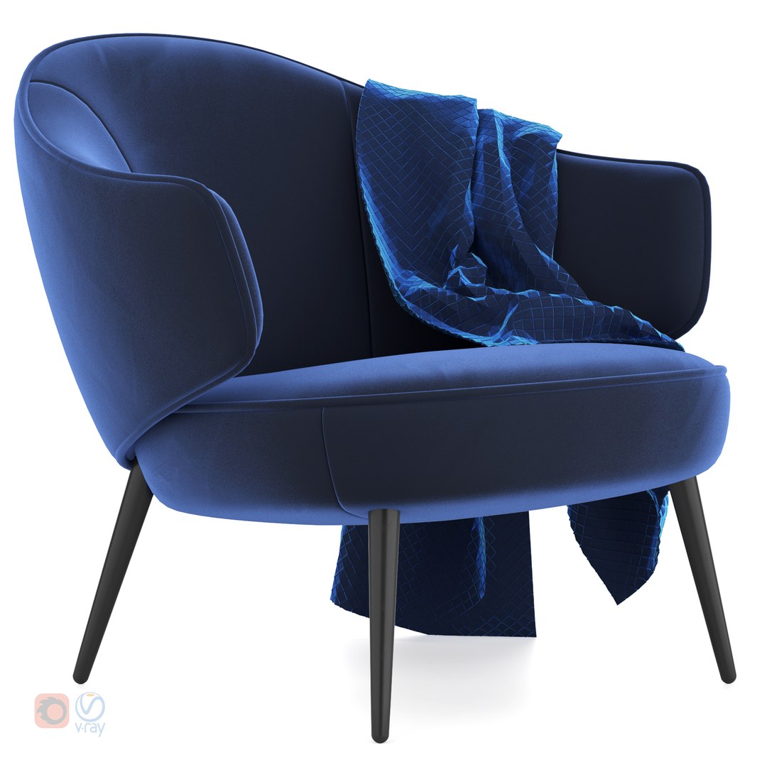 Boconcept Charlotte Chair 3D - TurboSquid 1535319