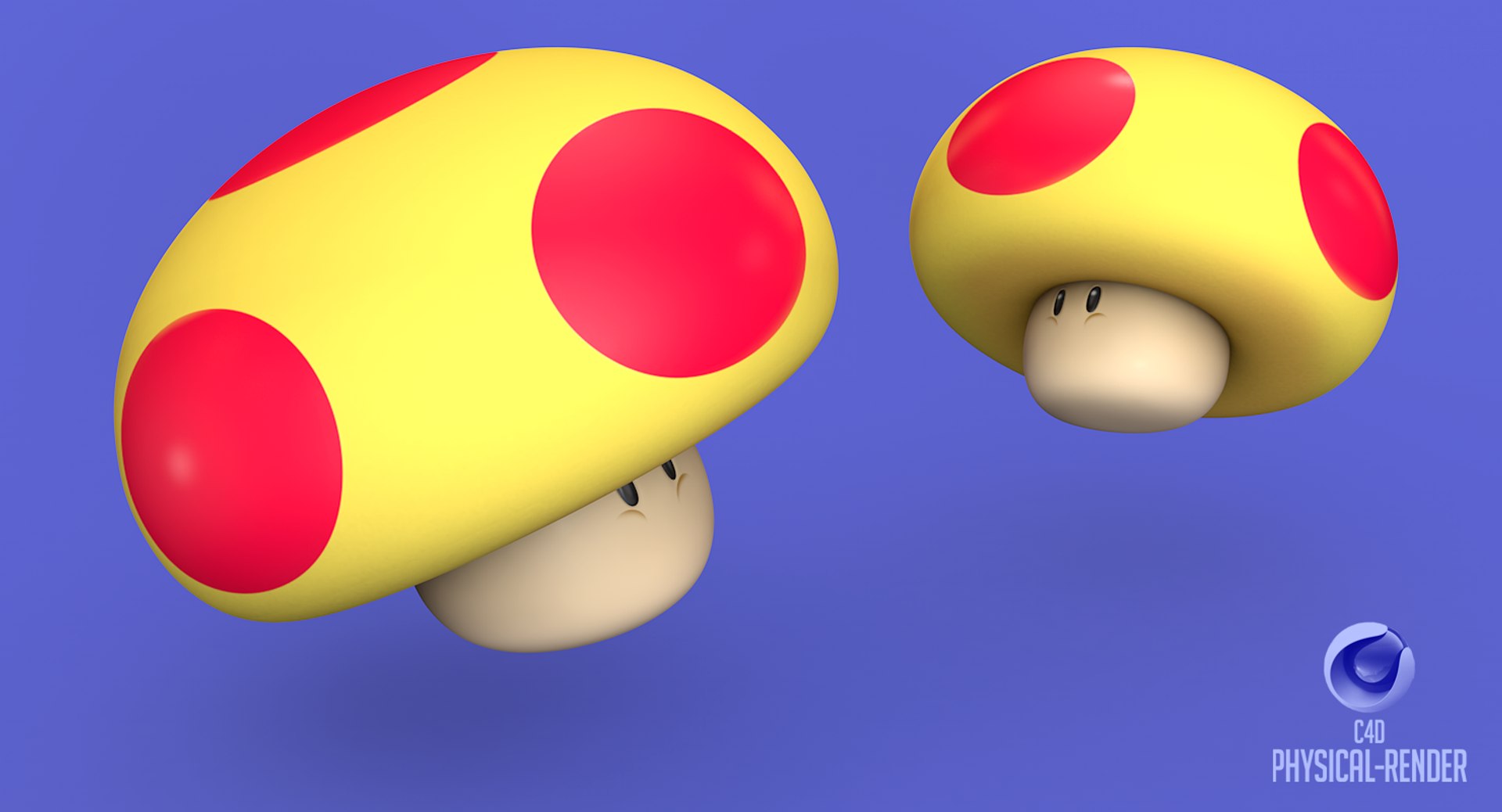 3D Mega Mushroom Super Mario Model - TurboSquid 1365469