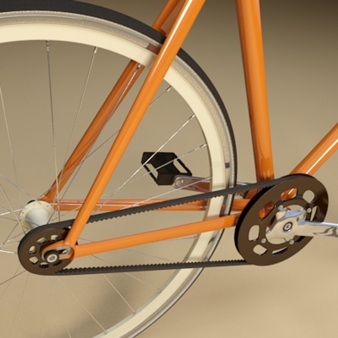 Bicycle Fixed Gear 3d Model