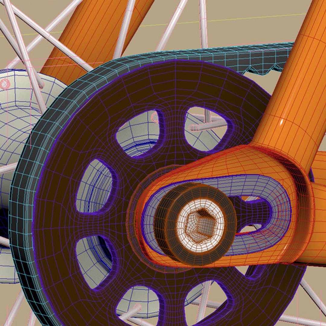 Bicycle Fixed Gear 3d Model