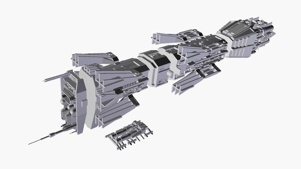 3d model babylon 5 omega destroyer