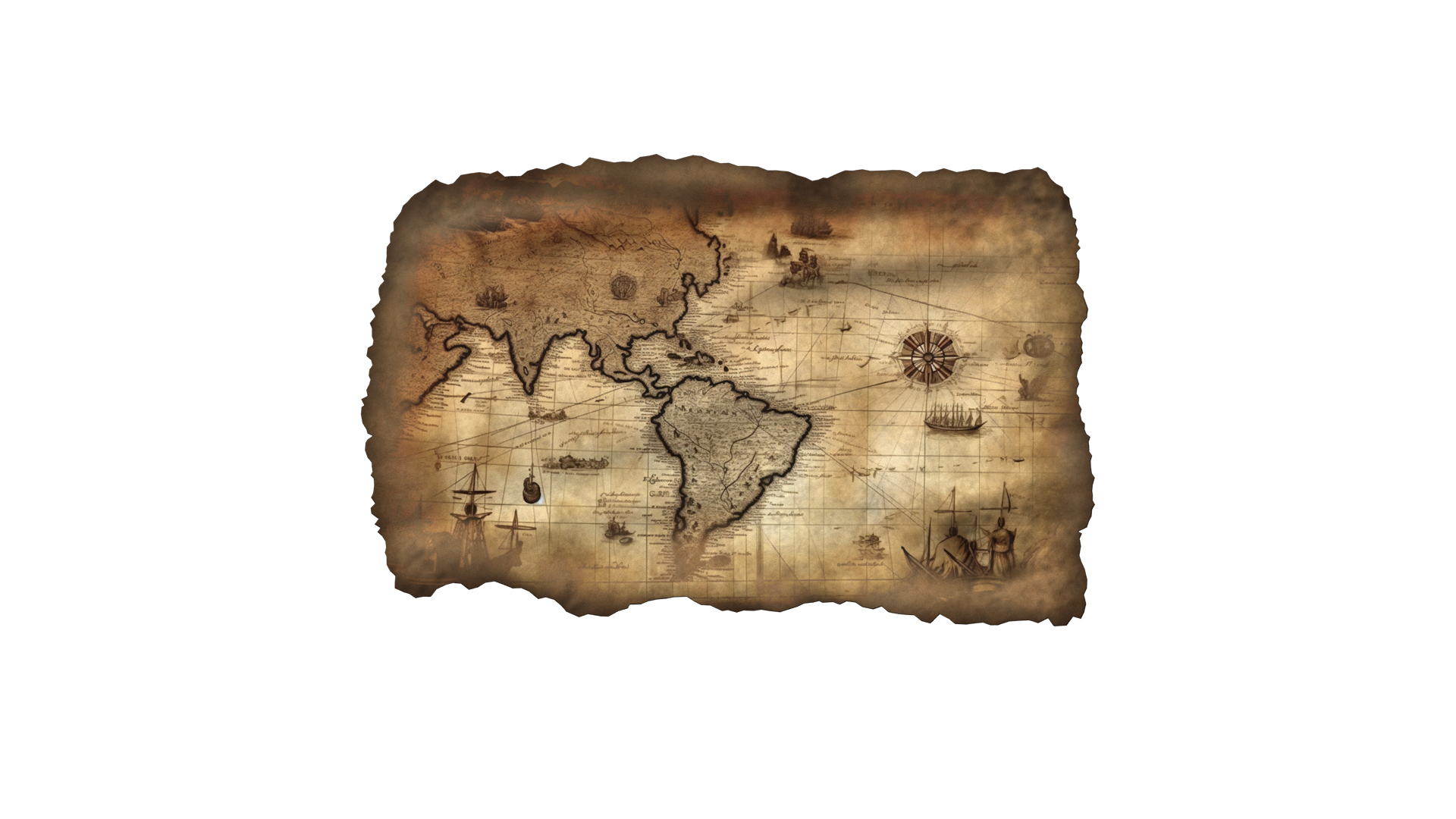 3D Model Old Fantasy Map - TurboSquid 2133029