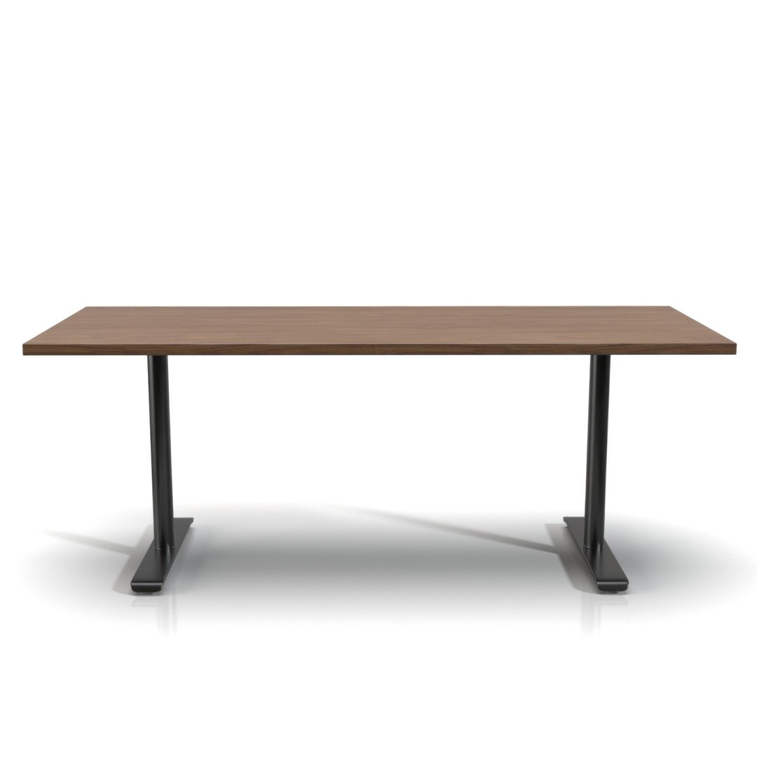 Twin Rectangular Meeting Table PBR 3D Model - TurboSquid 2222640