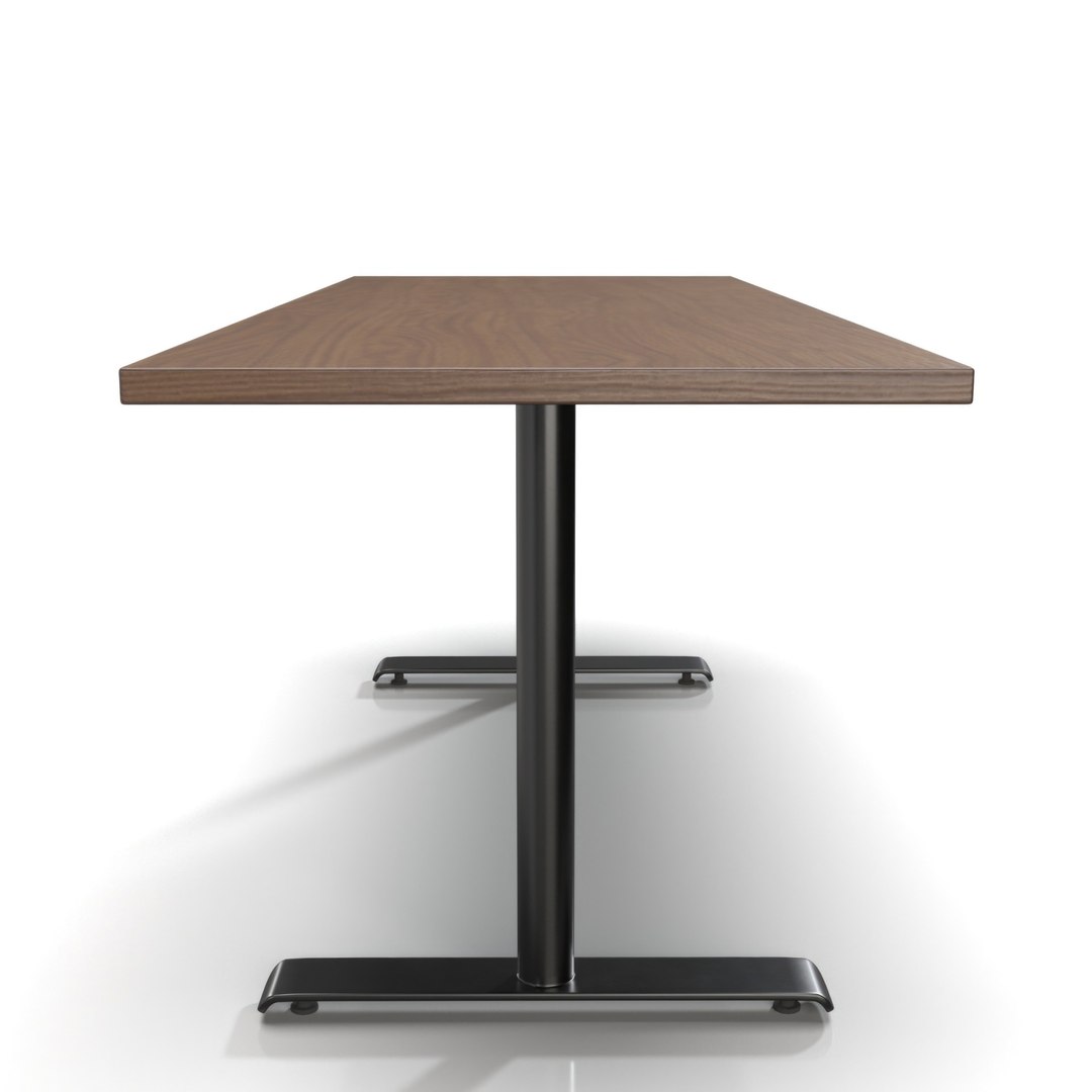 Twin Rectangular Meeting Table PBR 3D Model - TurboSquid 2222640