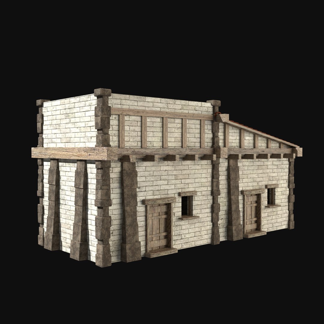 3D ANCIENT GREEK ROMAN STONE ROME HOUSE HUT BUILDING COLLECTION ...