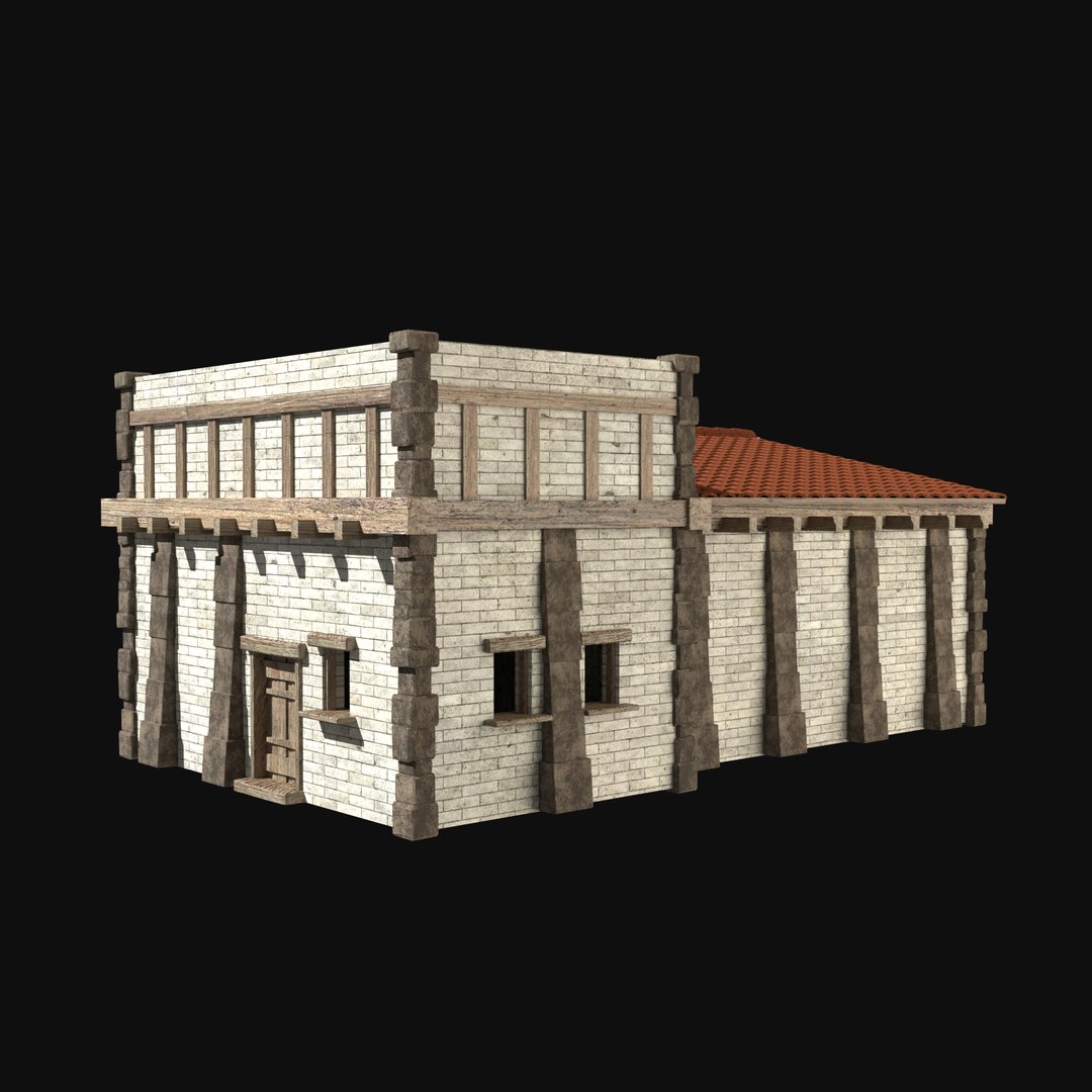 3D ANCIENT GREEK ROMAN STONE ROME HOUSE HUT BUILDING COLLECTION ...
