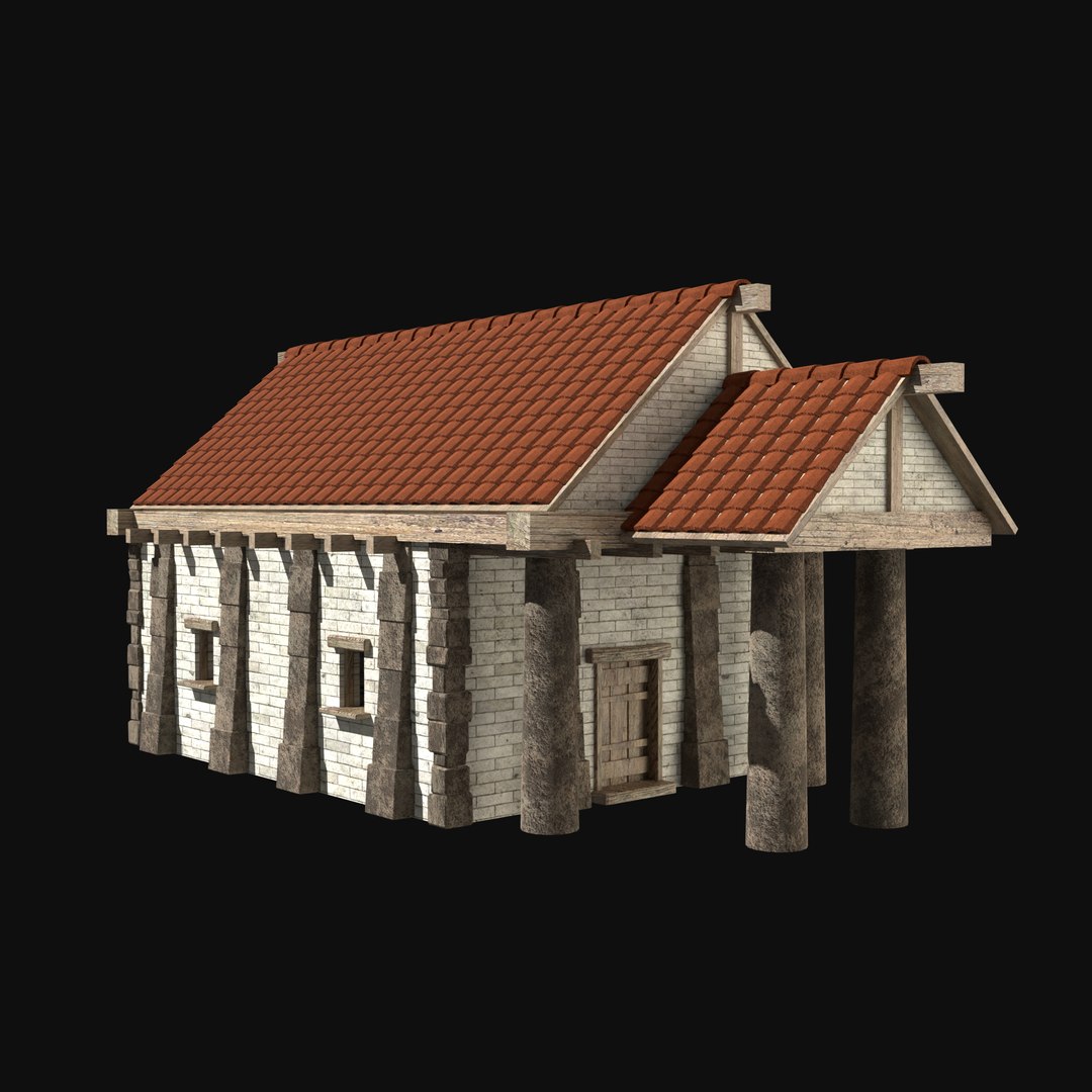 3D ANCIENT GREEK ROMAN STONE ROME HOUSE HUT BUILDING COLLECTION ...
