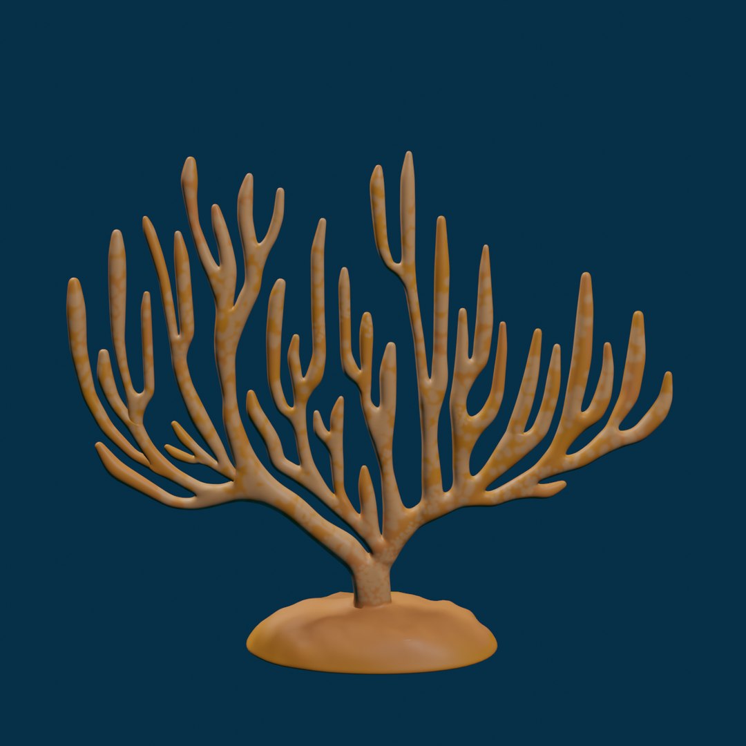 3D Model Coral For Print3D Fish Tank Or Asset Animation And Game ...