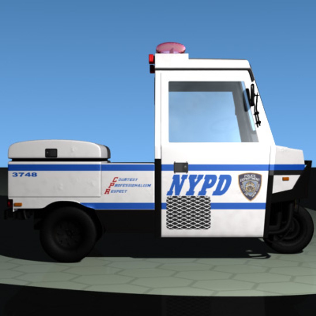 3d Model Nypd Meter-reading Police