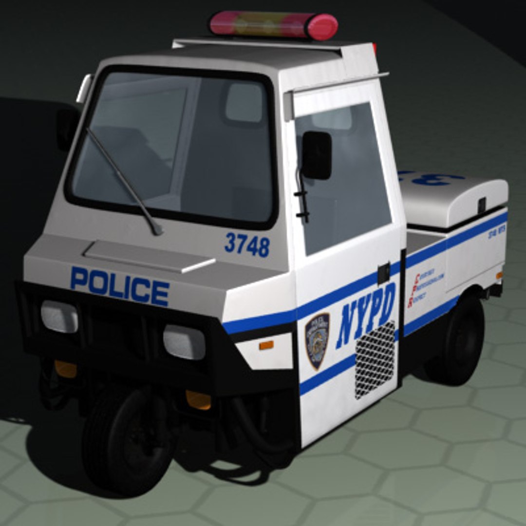 3d Model Nypd Meter-reading Police