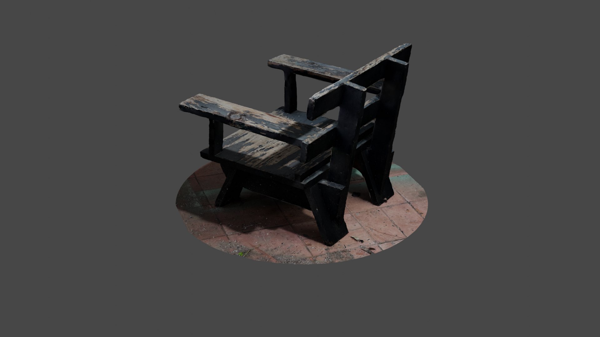 Wooden Chair Destroyed By Nature 3D Model - TurboSquid 2127071