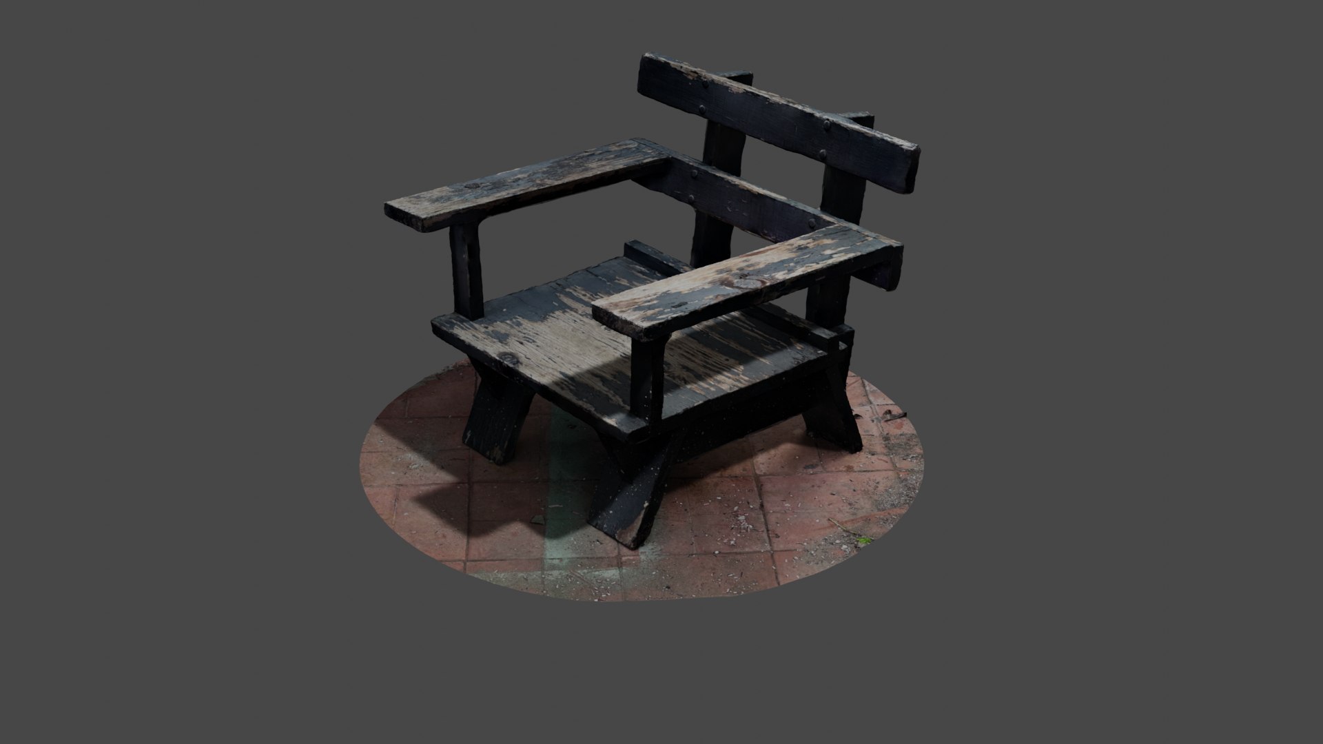 Wooden Chair Destroyed By Nature 3D Model - TurboSquid 2127071