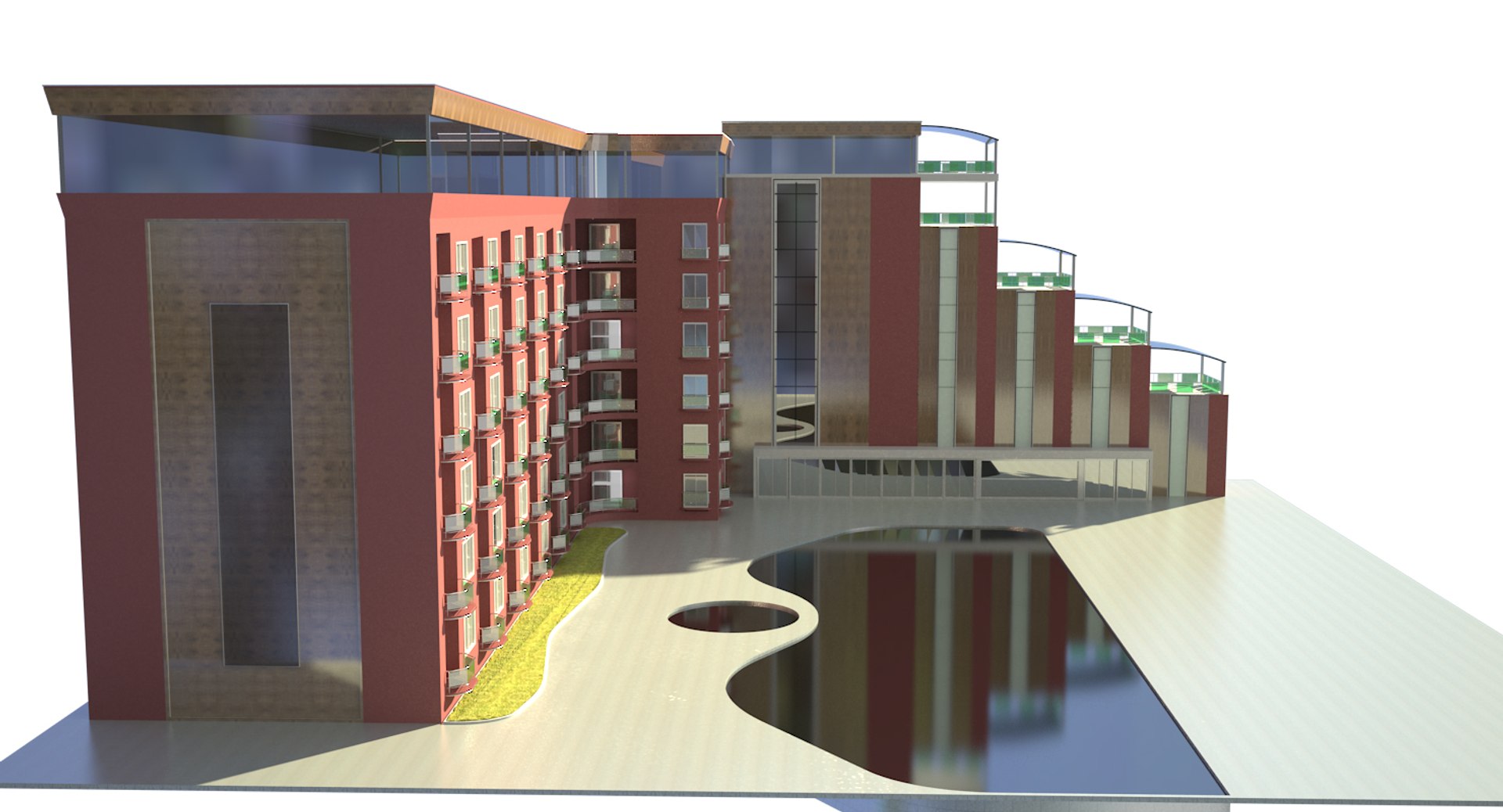 Hotels Building 3D - TurboSquid 1481941