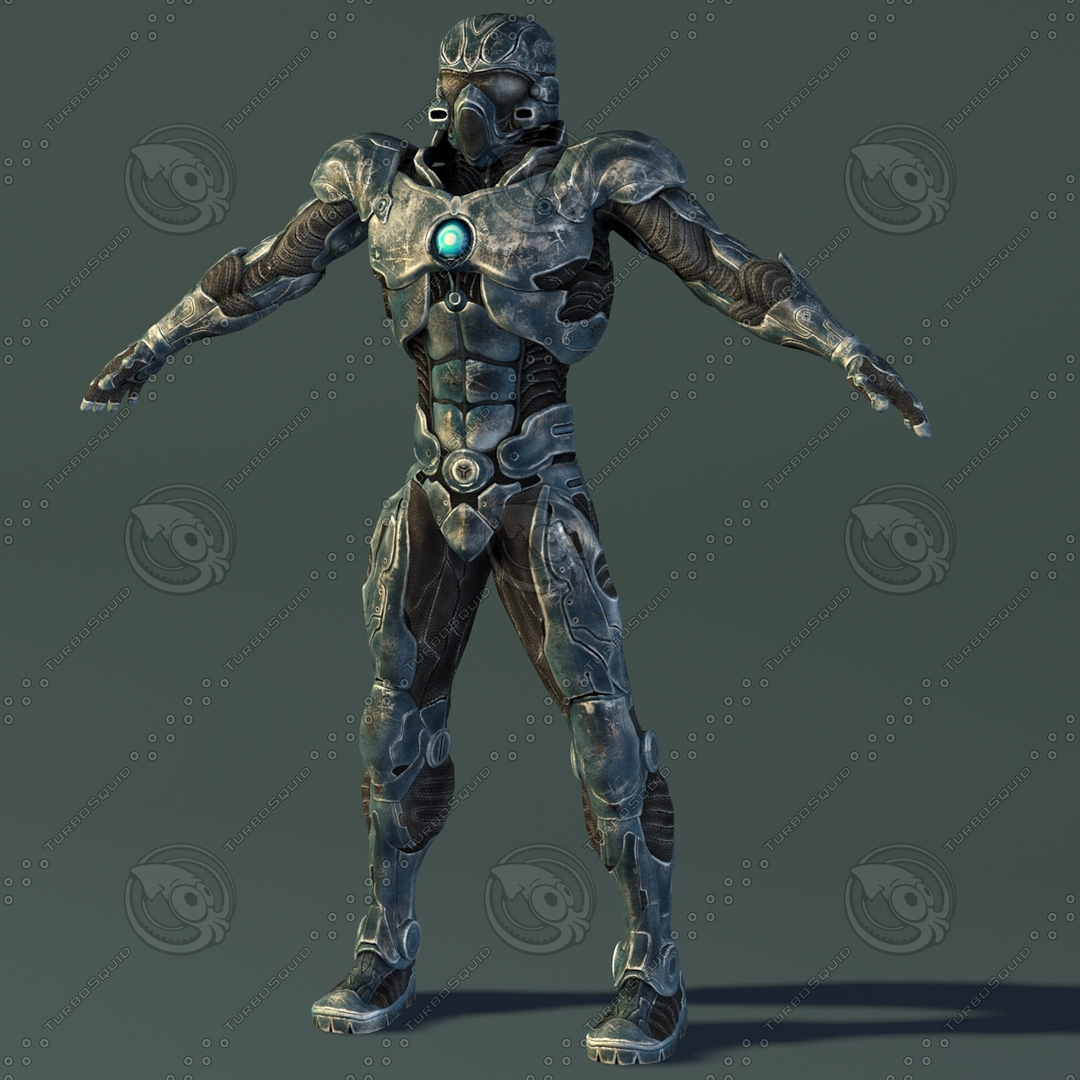 3d Military Robot Model