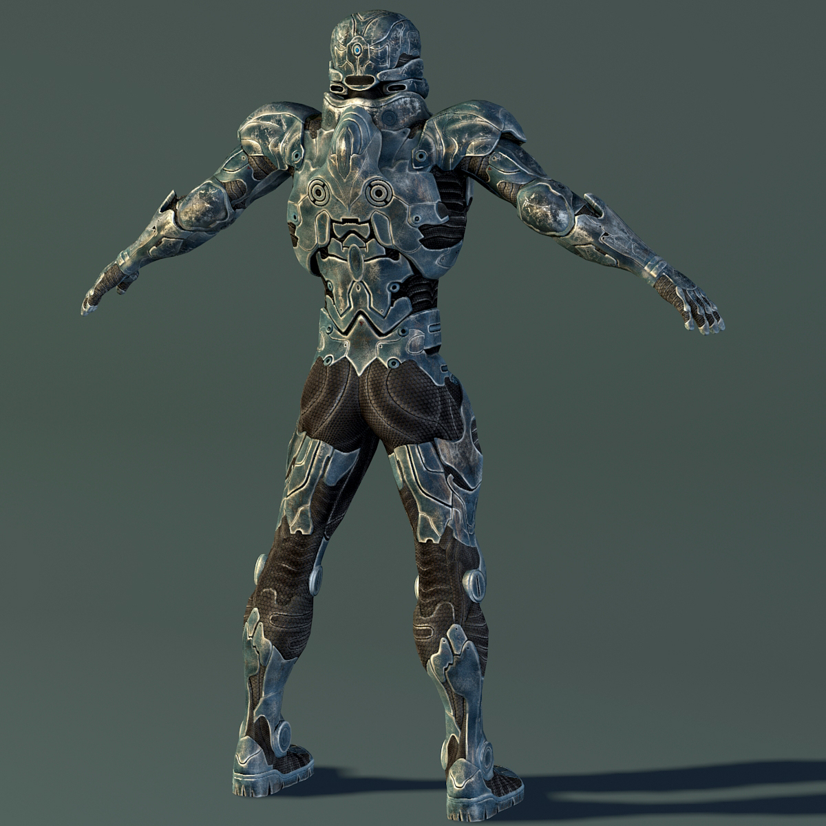 3d military robot model