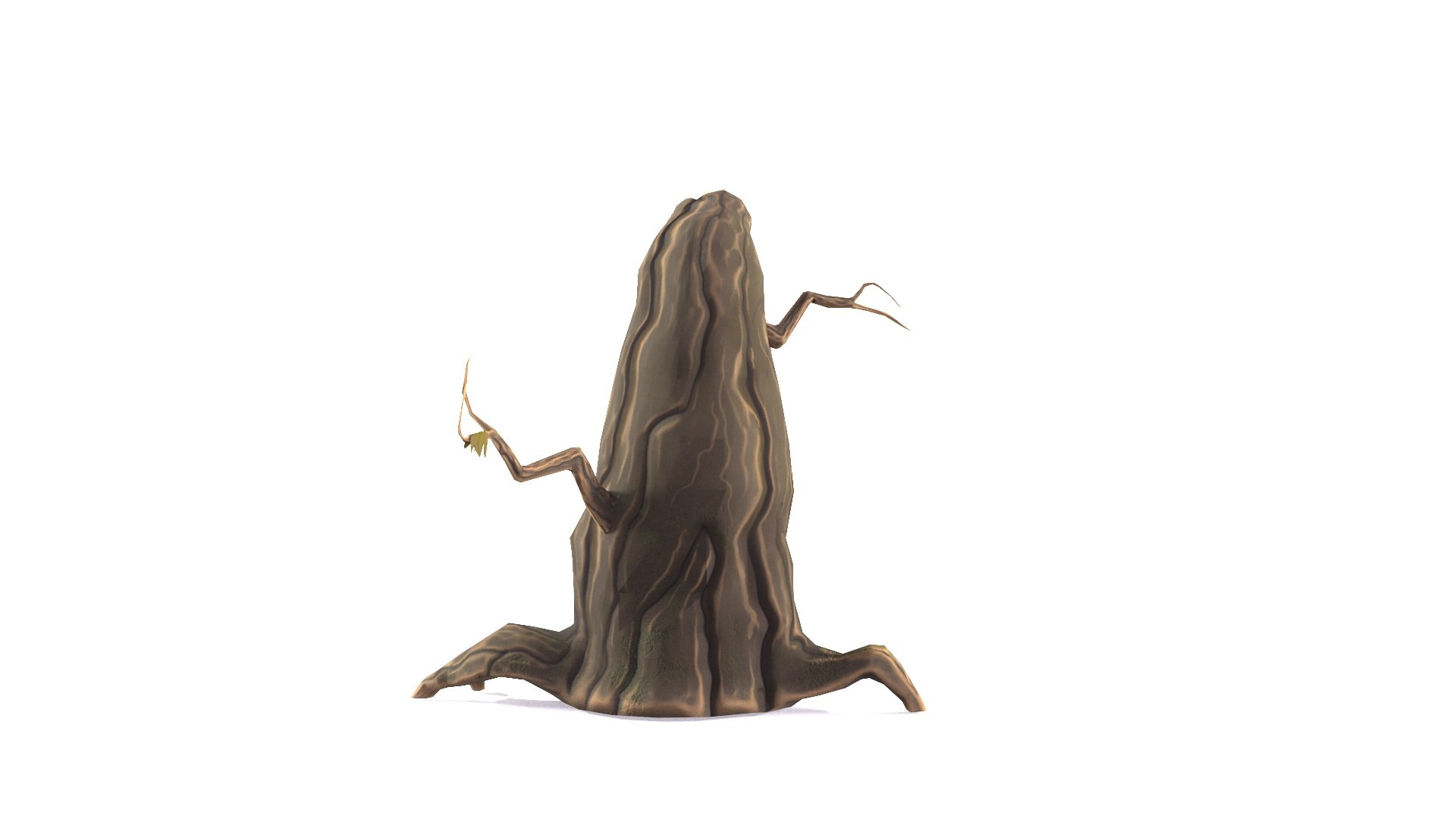 3D Stylized Magic Old Hollow Tree Fantasy Game Ready Asset Low-poly 3D ...