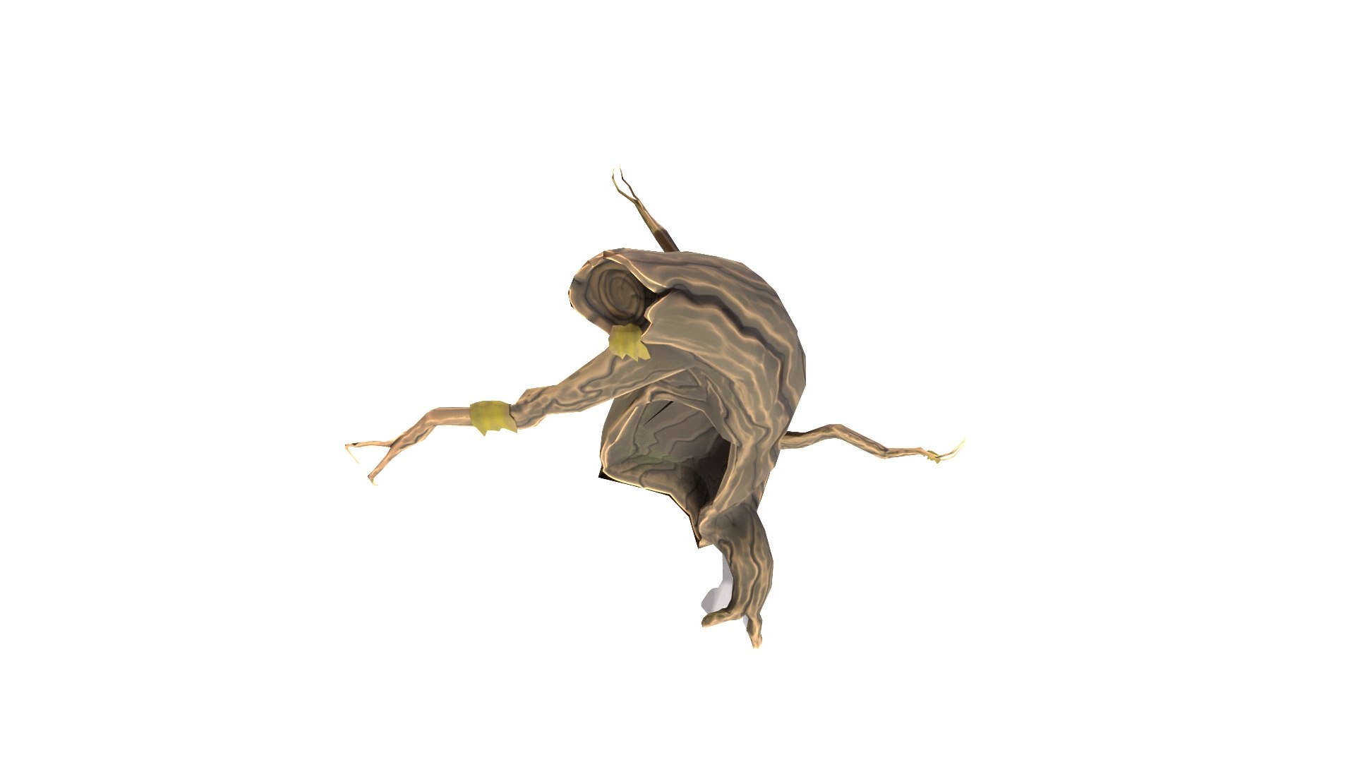 3D Stylized Magic Old Hollow Tree Fantasy Game Ready Asset Low-poly 3D ...