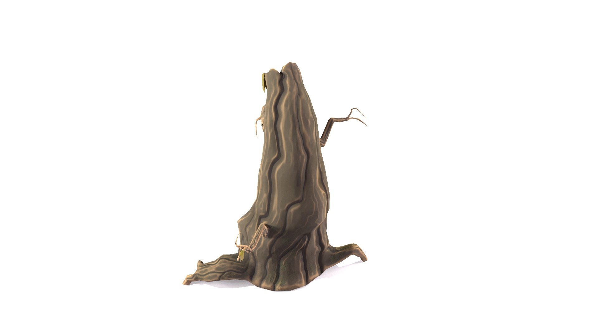 3D Stylized Magic Old Hollow Tree Fantasy Game Ready Asset Low-poly 3D ...