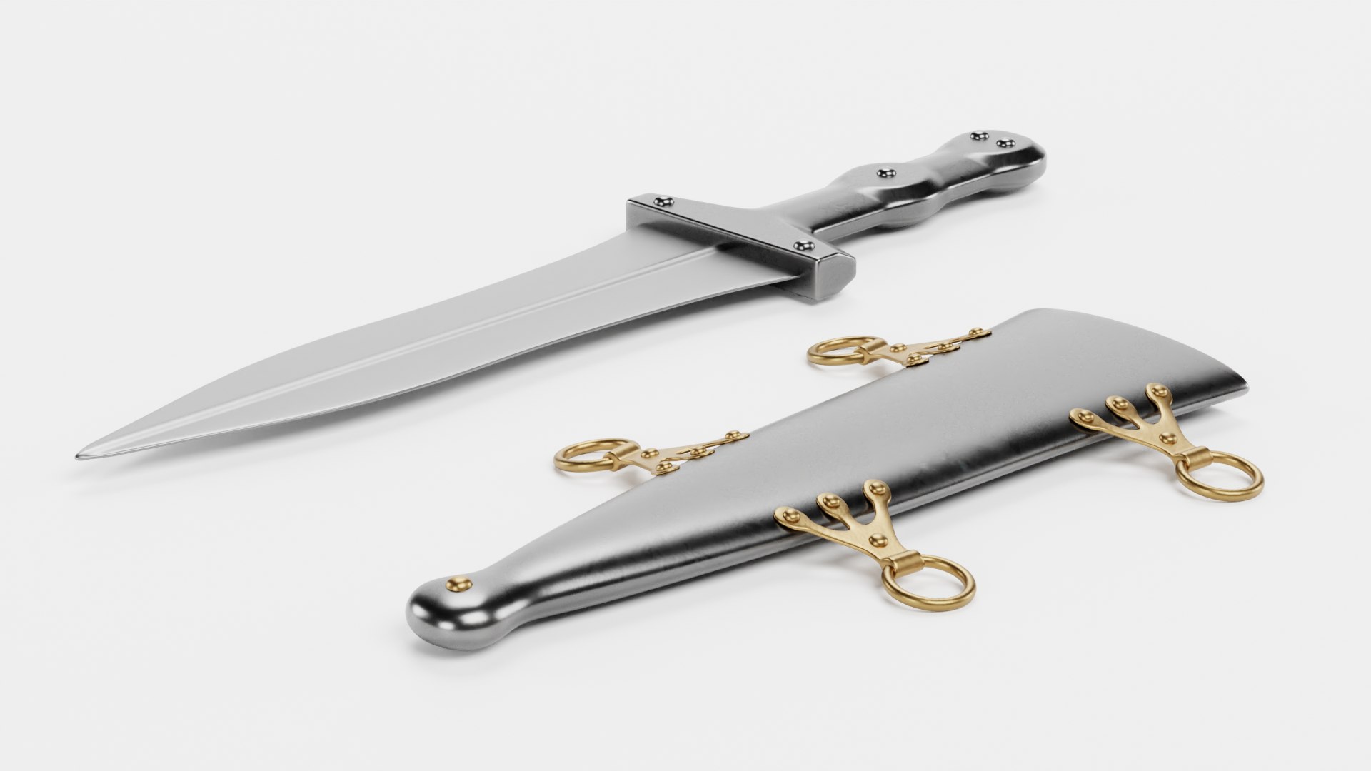 Roman Dagger with Sheath model - TurboSquid 1883310