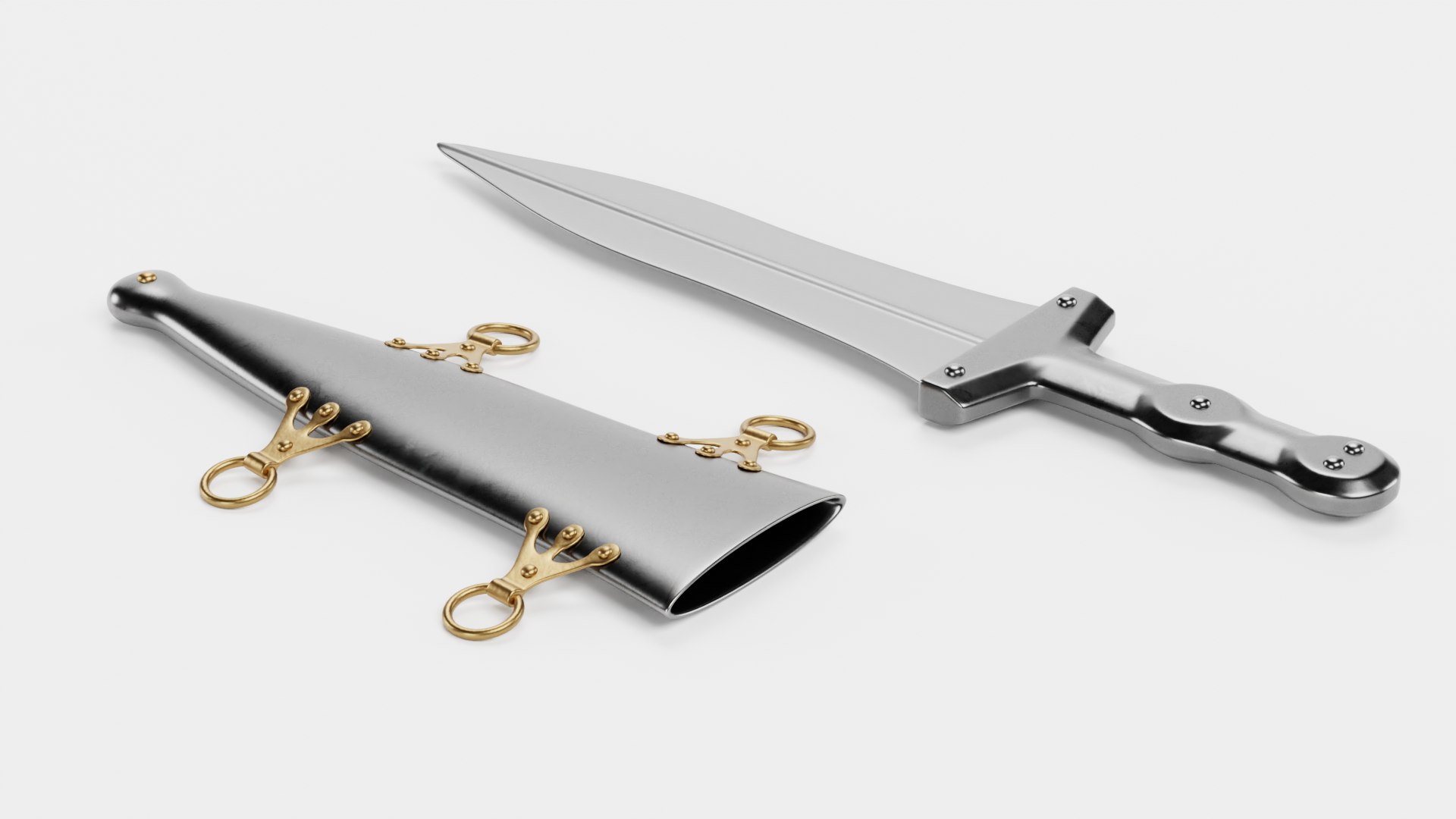 Roman Dagger with Sheath model - TurboSquid 1883310