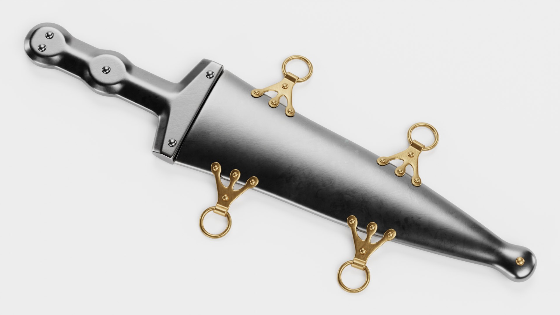 Roman Dagger with Sheath model - TurboSquid 1883310