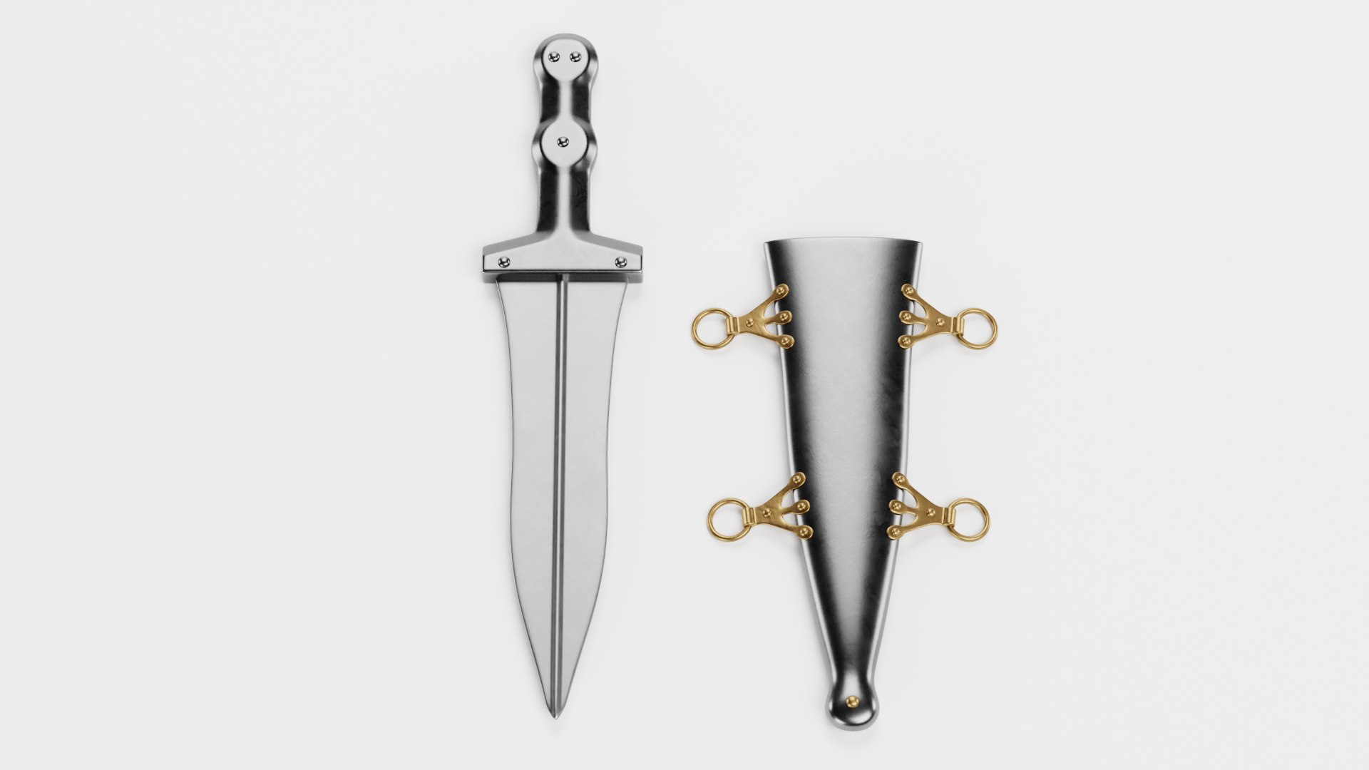 Roman Dagger with Sheath model - TurboSquid 1883310