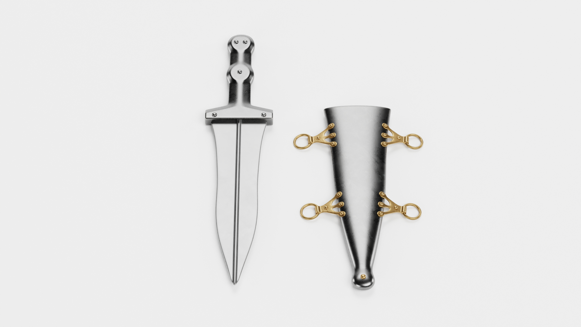 Roman Dagger with Sheath model - TurboSquid 1883310