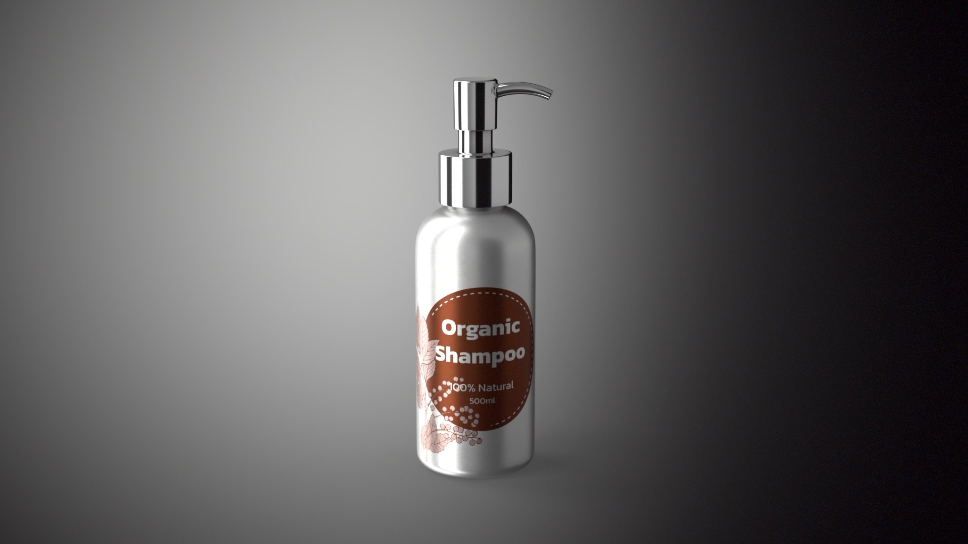 3D Organic Shampoo Bottle Model - TurboSquid 2206890