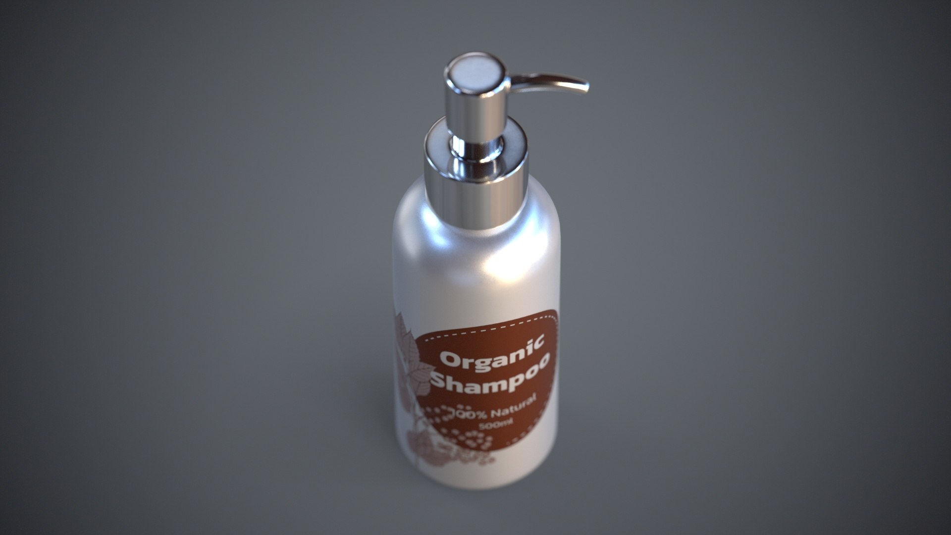 3D Organic Shampoo Bottle Model - TurboSquid 2206890