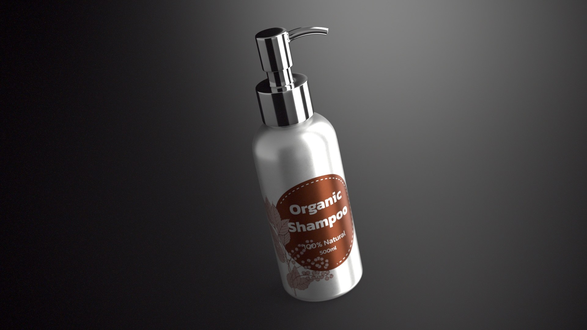 3D Organic Shampoo Bottle Model - TurboSquid 2206890