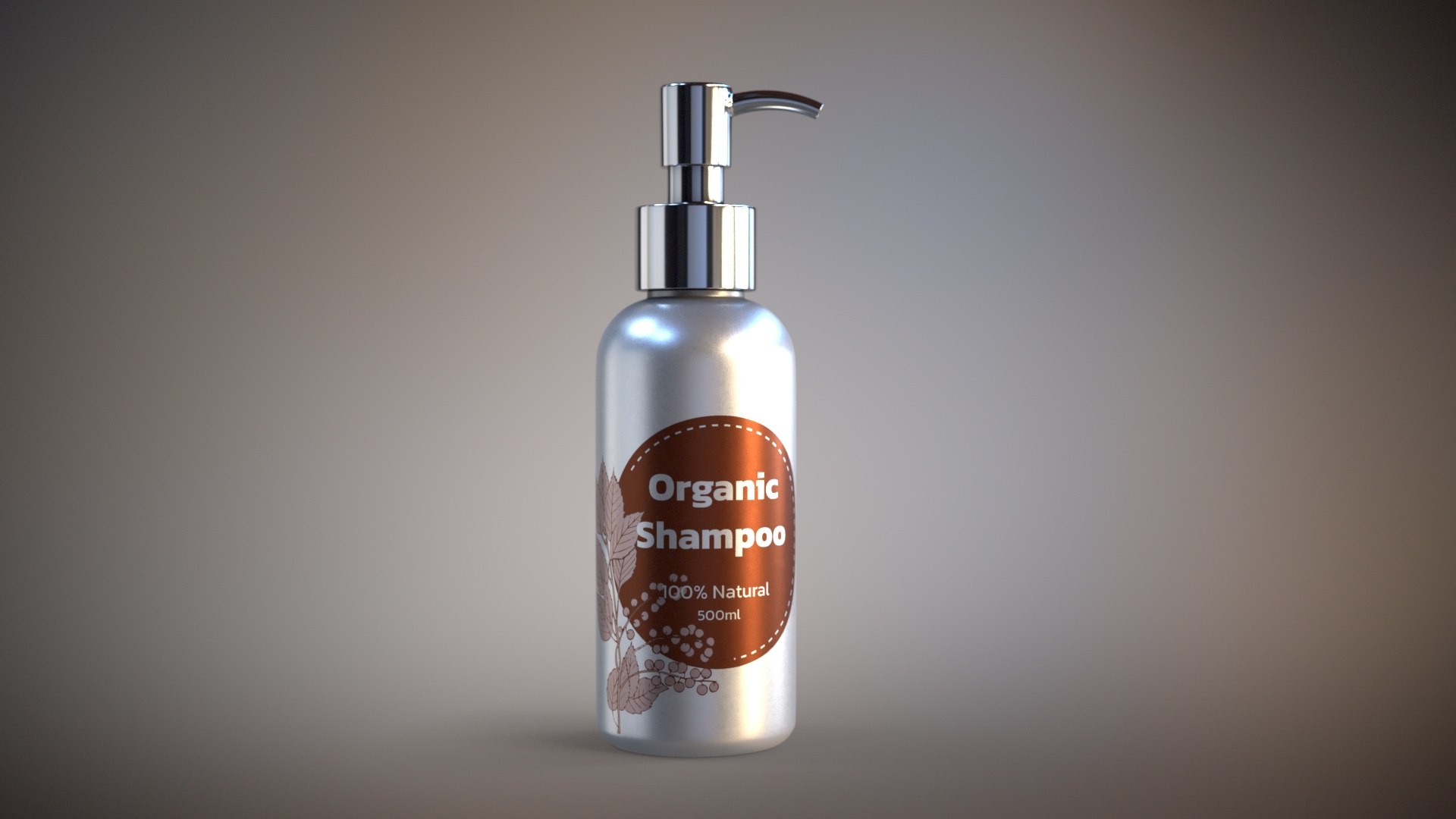 3D Organic Shampoo Bottle Model - TurboSquid 2206890