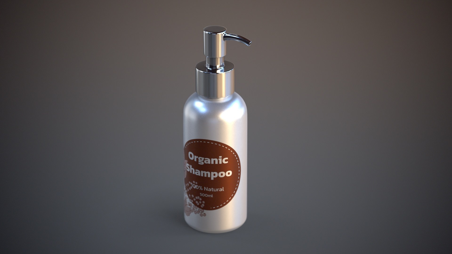 3D Organic Shampoo Bottle Model - TurboSquid 2206890