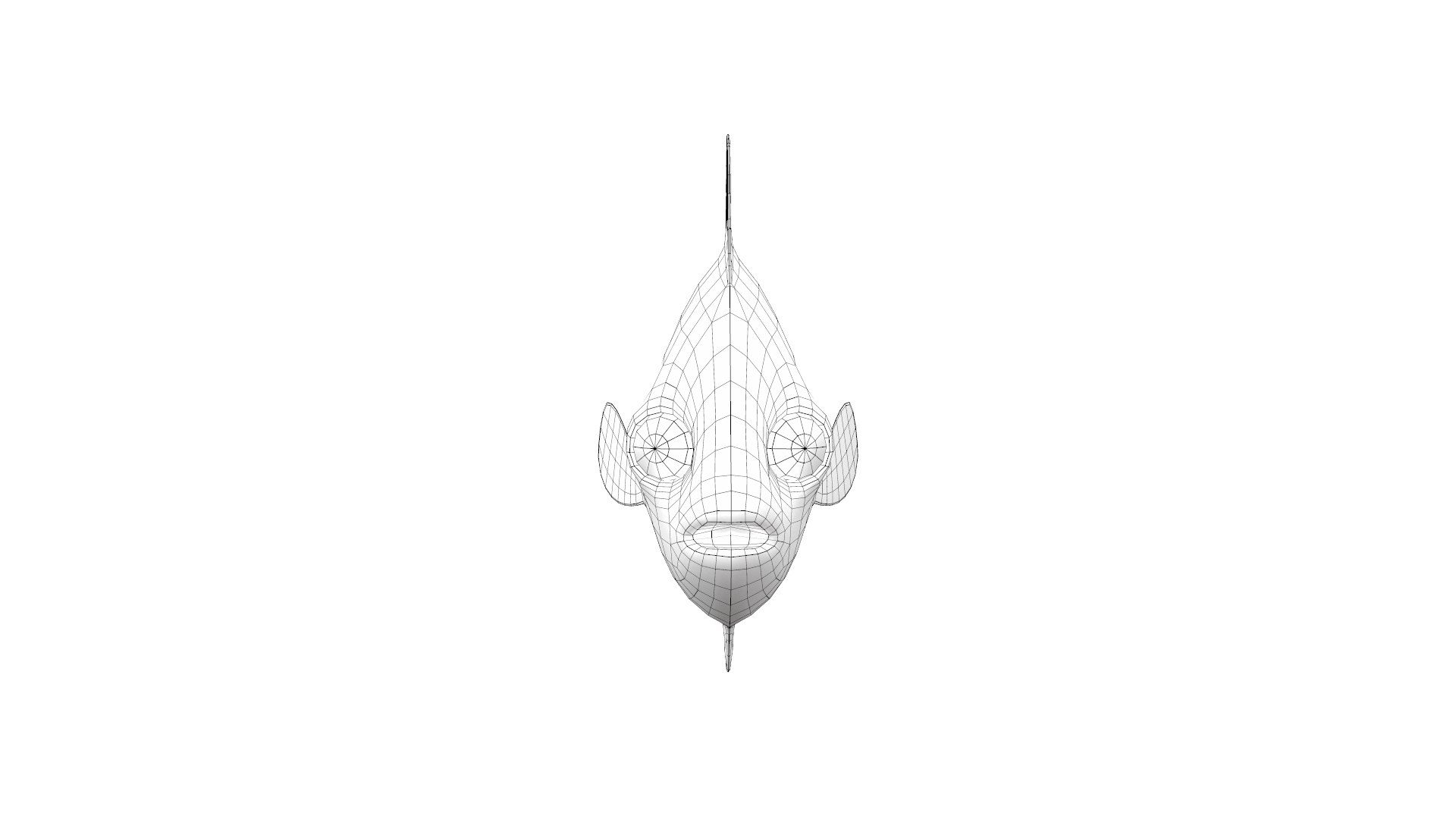 Blue Discus Fish Toon Model - TurboSquid 1586339