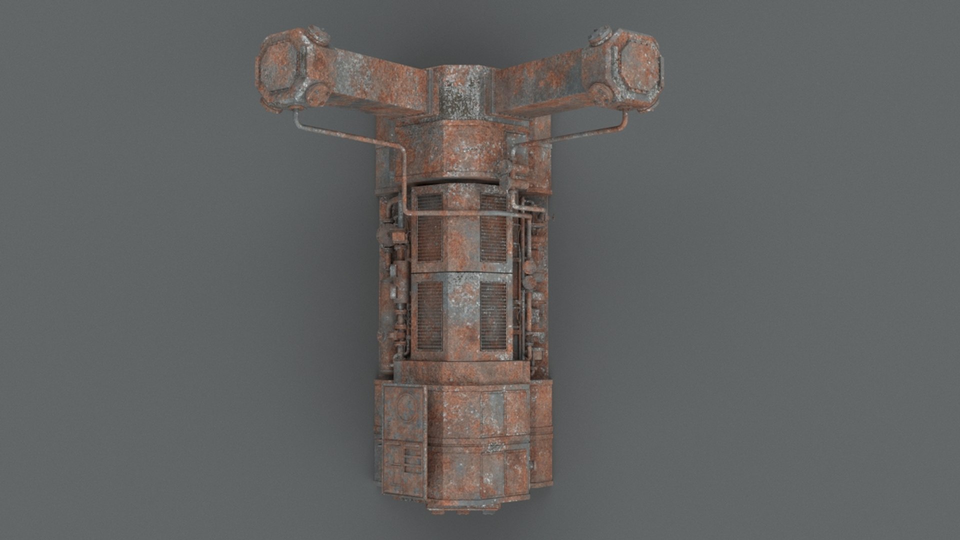 Rusted Machinery Device 3D Model - TurboSquid 1377541