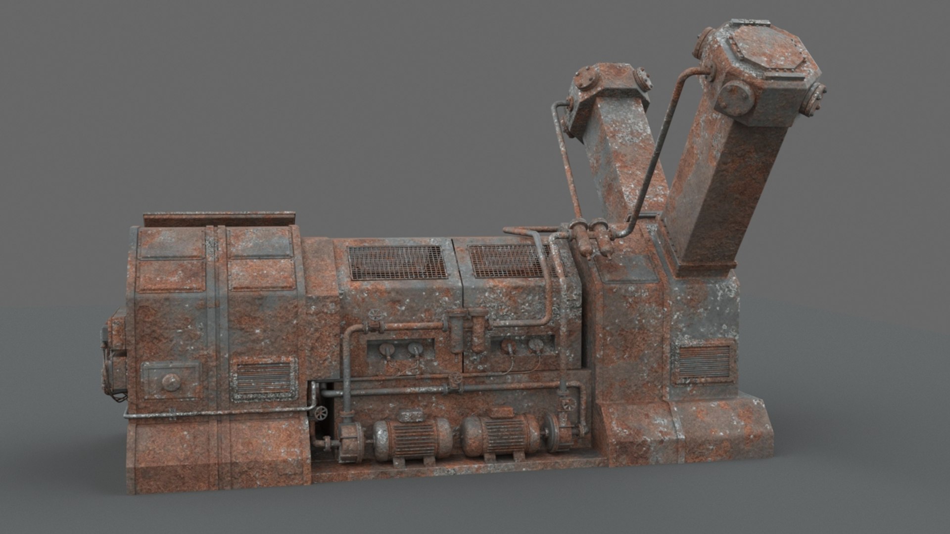 Rusted Machinery Device 3D Model - TurboSquid 1377541