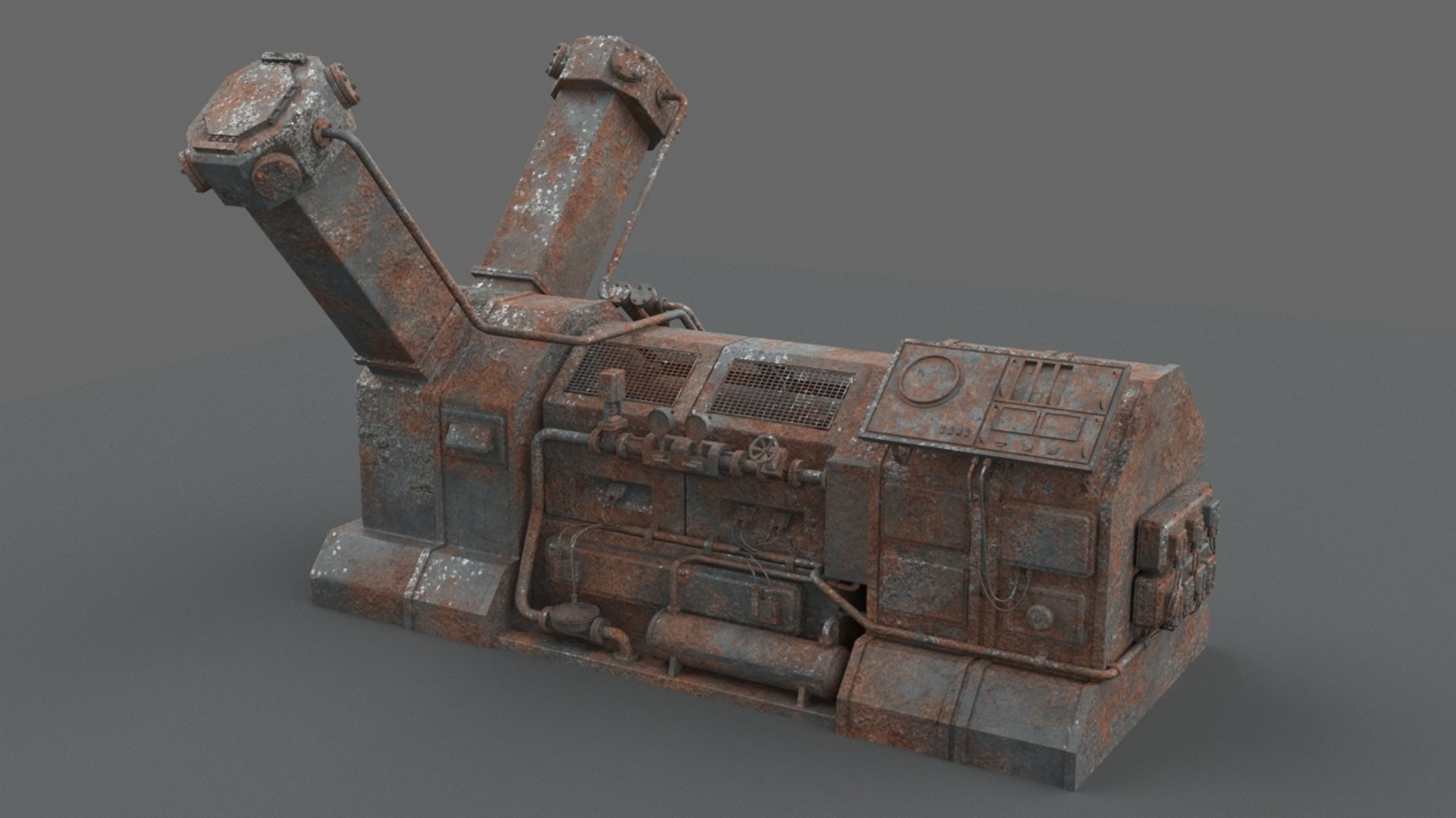 Rusted Machinery Device 3D Model - TurboSquid 1377541