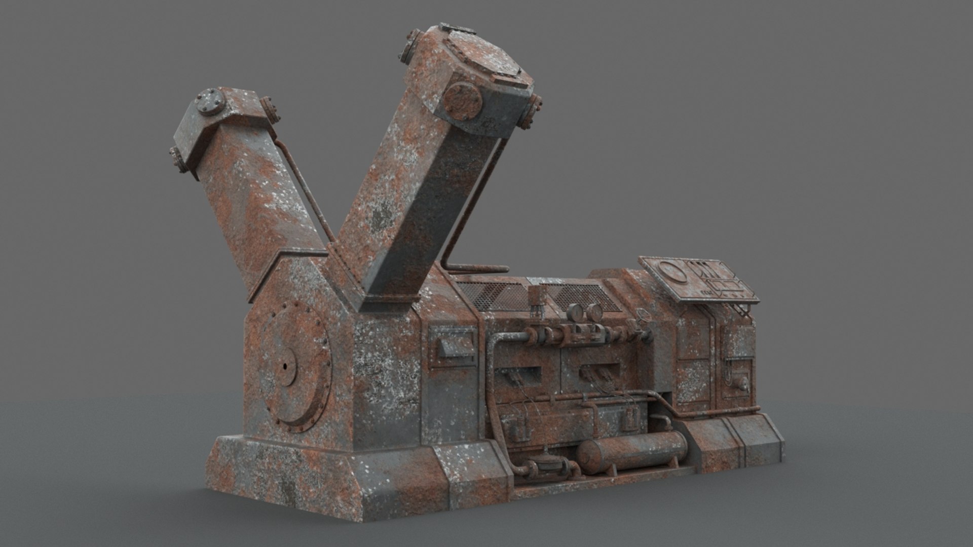 Rusted Machinery Device 3D Model - TurboSquid 1377541
