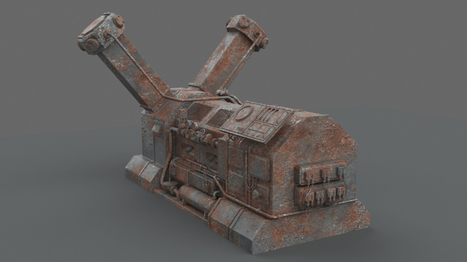 Rusted Machinery Device 3D Model - TurboSquid 1377541