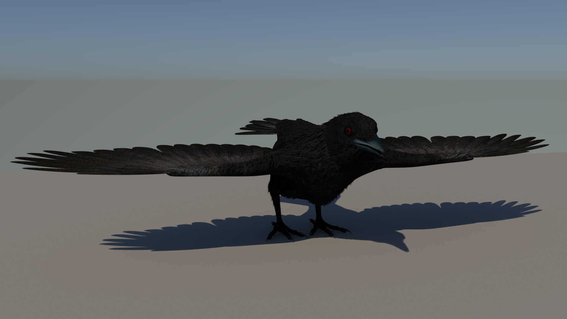 3D Model Crow Modeled - TurboSquid 1510569