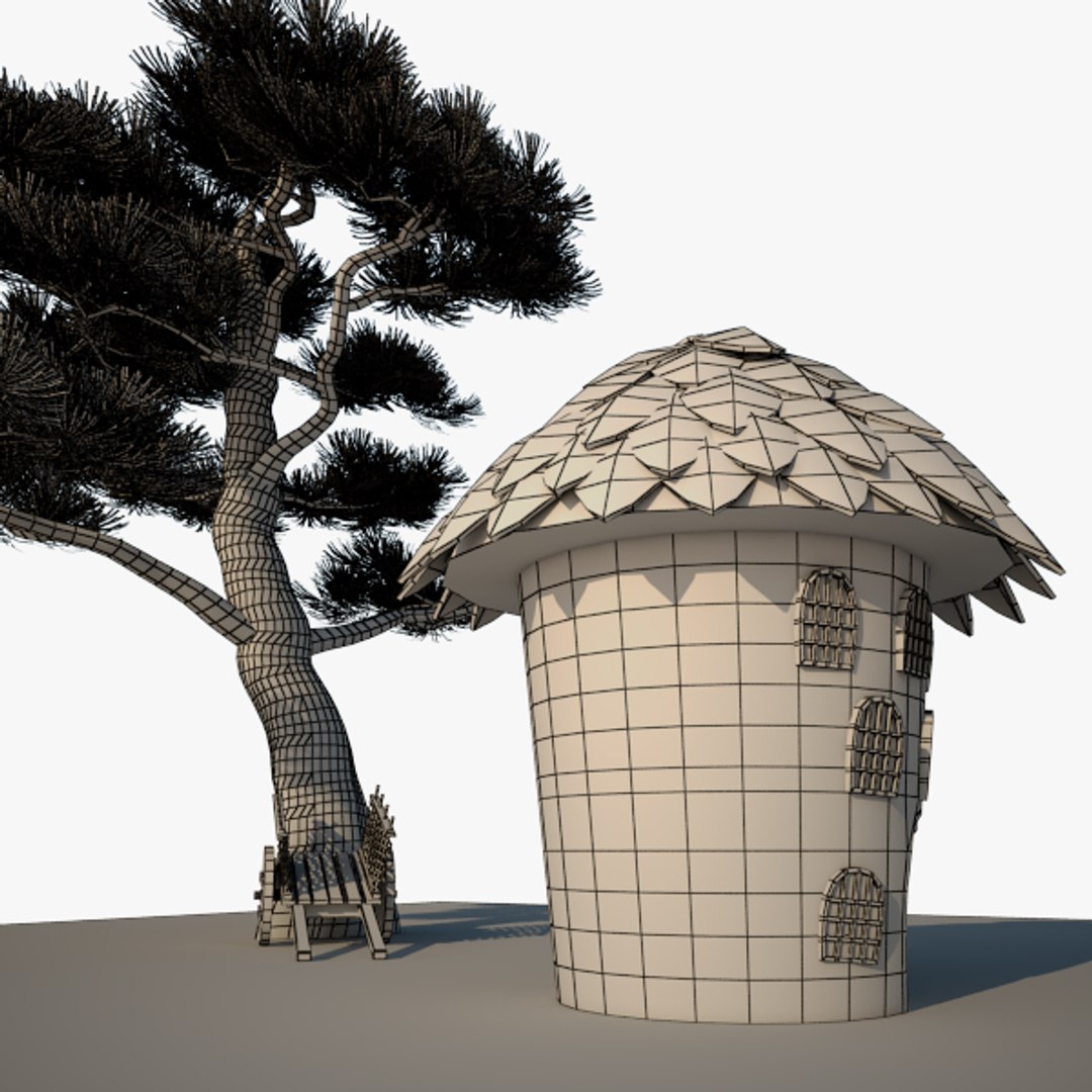 3d Model Small Cute House