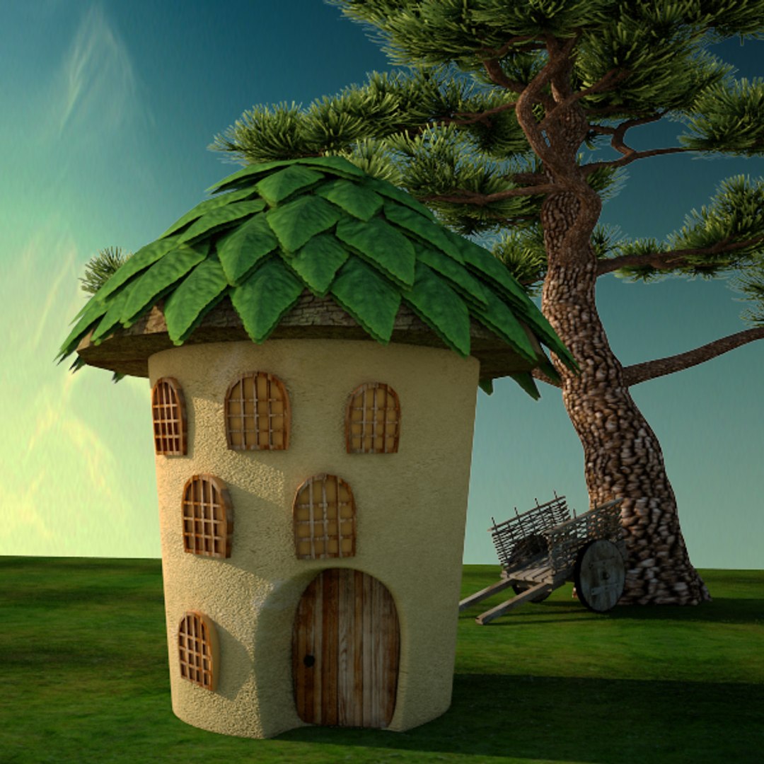 3d Model Small Cute House