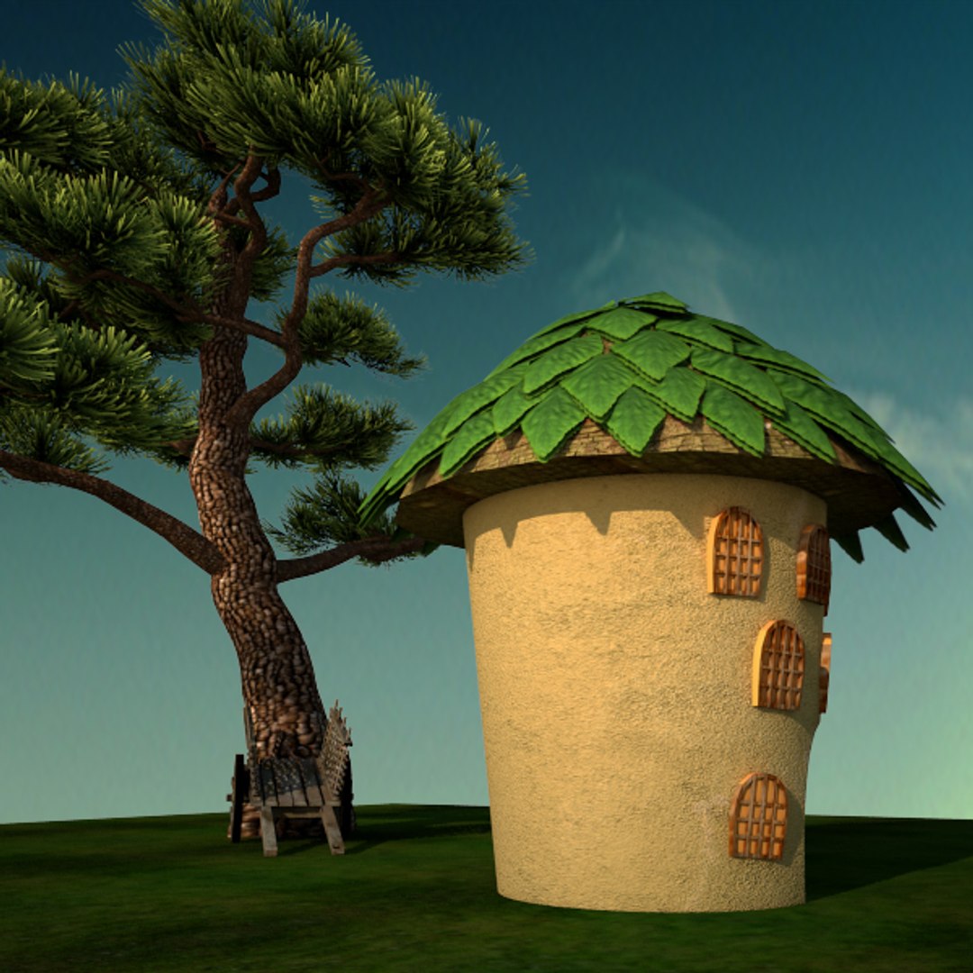 3d Model Small Cute House