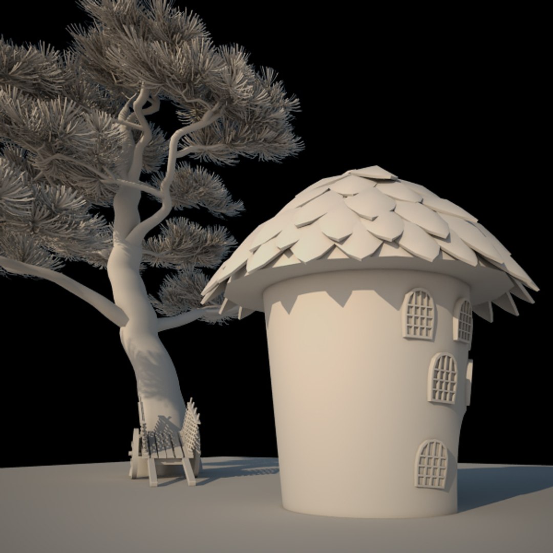 3d Model Small Cute House